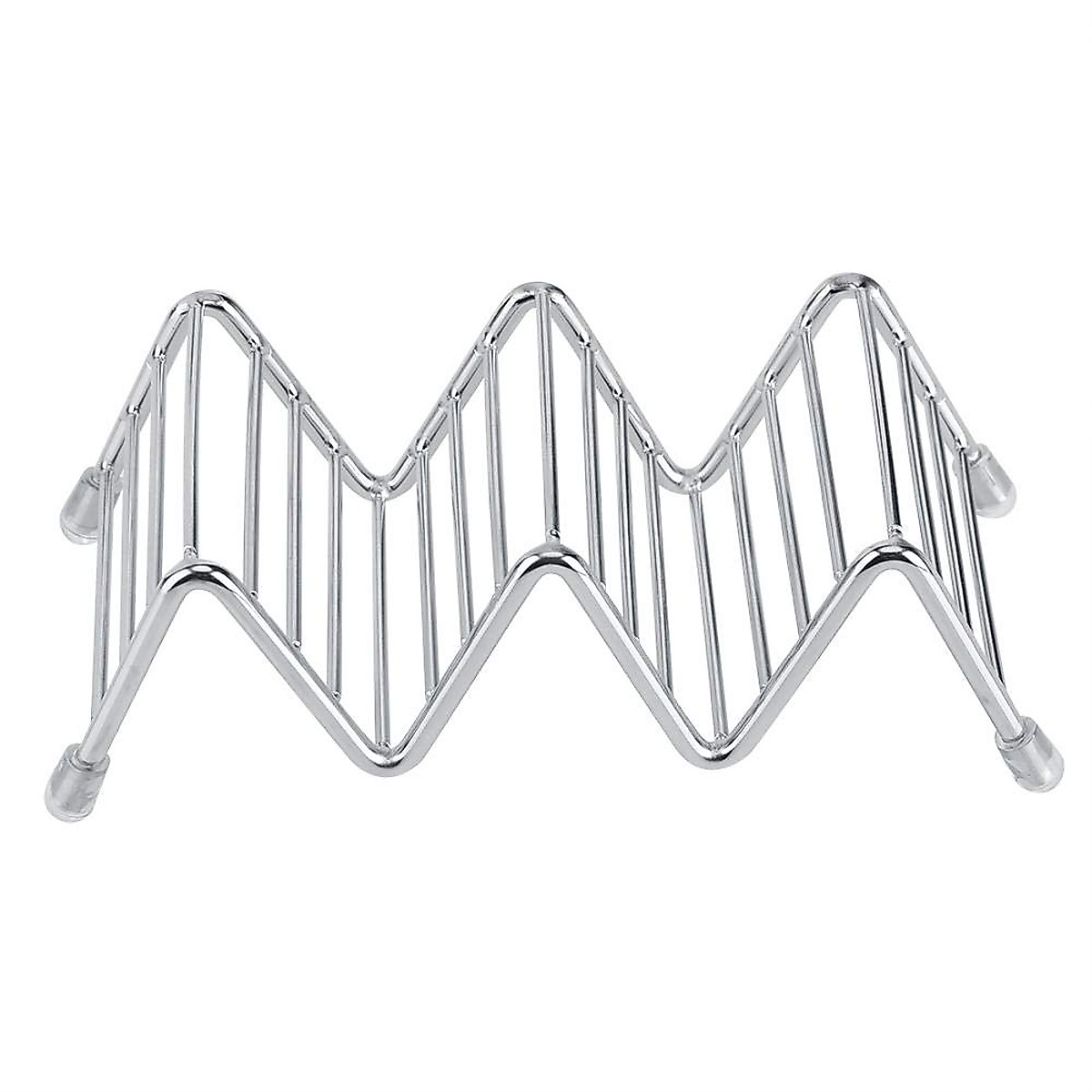 Fait Shape Stainless Steel Mexican Taco Holder Display Stand Shell Rack for Holding Soft Shell Hard Shell Burritos Sandwiches(2#)