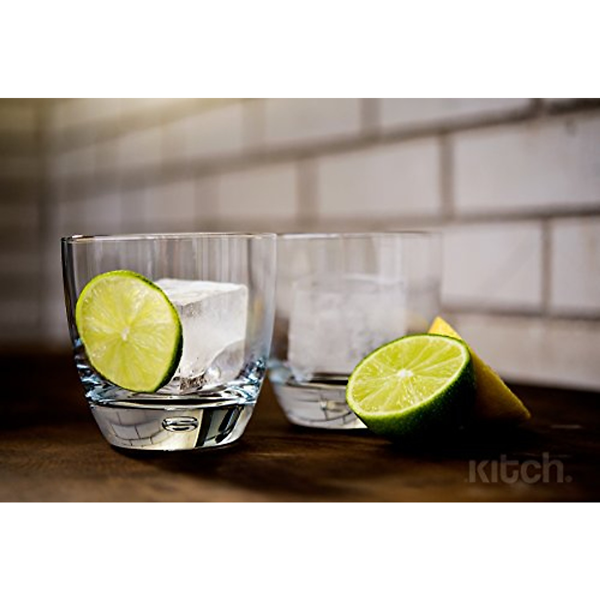 Large Cube Silicone Ice Tray, 2 Pack by Kitch, Giant 2 Inch Ice Cubes Keep Your Drink Cooled for Hours - Cobalt Blue