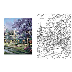 Posh Adult Coloring Book: Thomas Kinkade Designs for Inspiration & Relaxation (Posh Coloring Books) (Volume 14)