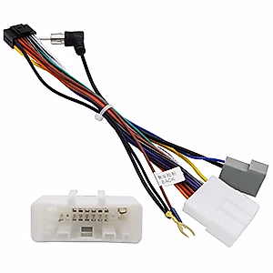 Fiegromech Radio Wiring Harness Adapter Compatible with Nissan Qashqai Sylphy Tiida Bluebird Sunny Subaru Forester 16 Pin ISO Stereo Power Speaker Connector