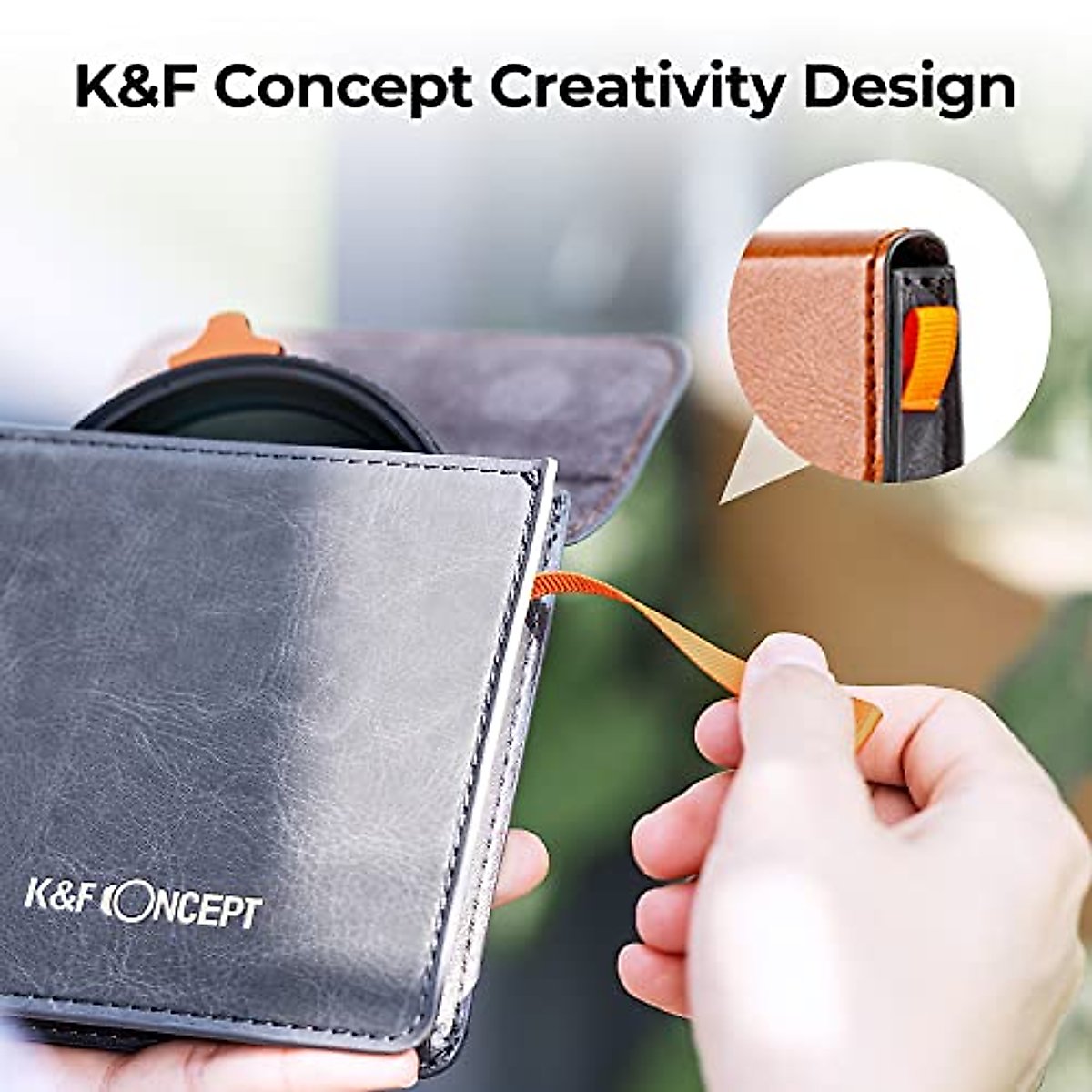 K&F Concept 82mm Putter Variable ND Filter ND2-ND400 (1-9 Stops) 28 Multi-Layer Coatings Import AGC Glass Adjustable Neutral Density Filter for Camera Lens (Nano-X Series)