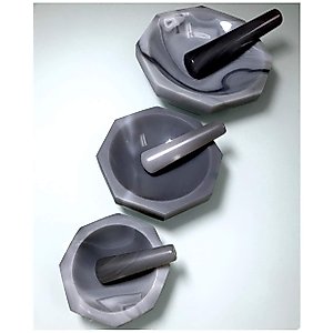 Alpha Nanotech Agate Mortar and Pestle (Inner Diameter 70 mm; Inner Depth 21 mm)