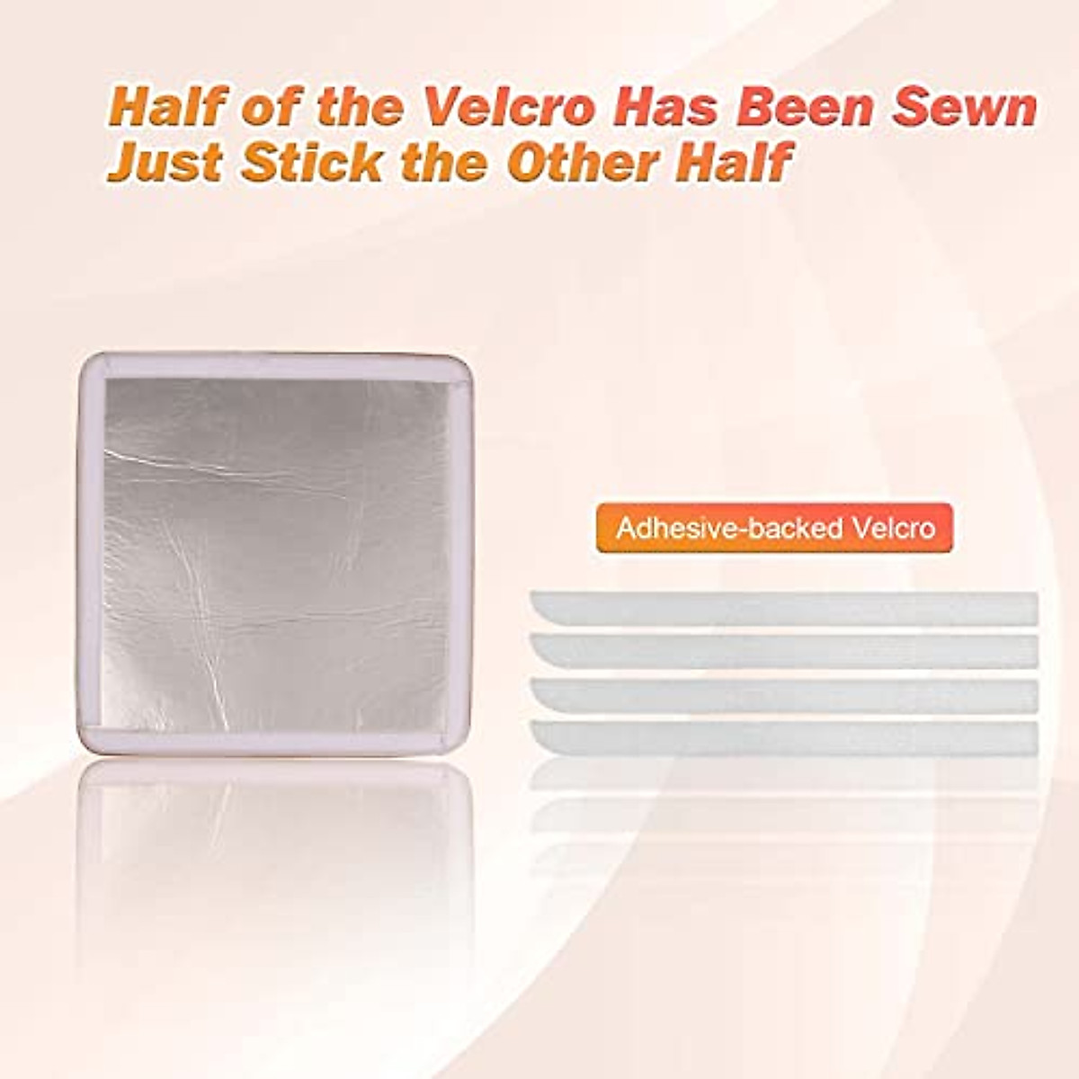 RV Roof Vent Skylight Insulator Window Cover, Sun Blackout Fabric for Camper (16 x 16 inch)- Brown