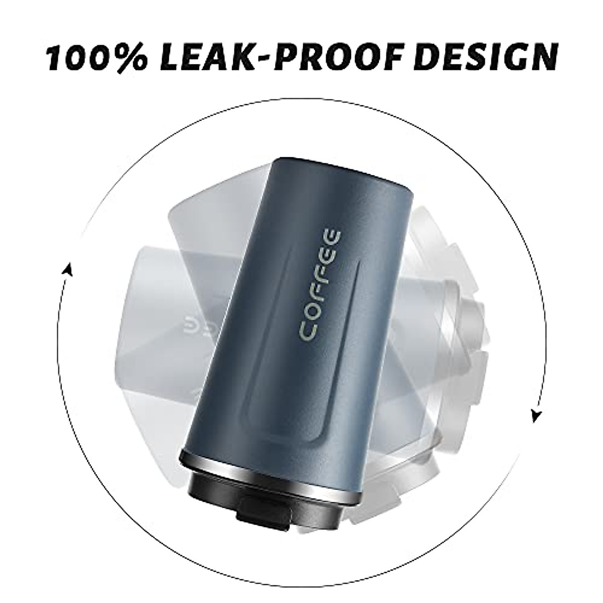 MUCR Vacuum Travel Mug 18oz, Double Wall Stainless Steel Insulated Coffee Cups with Snap Lid, Vacuum Cup for Coffee,Tea and Soda, Blue