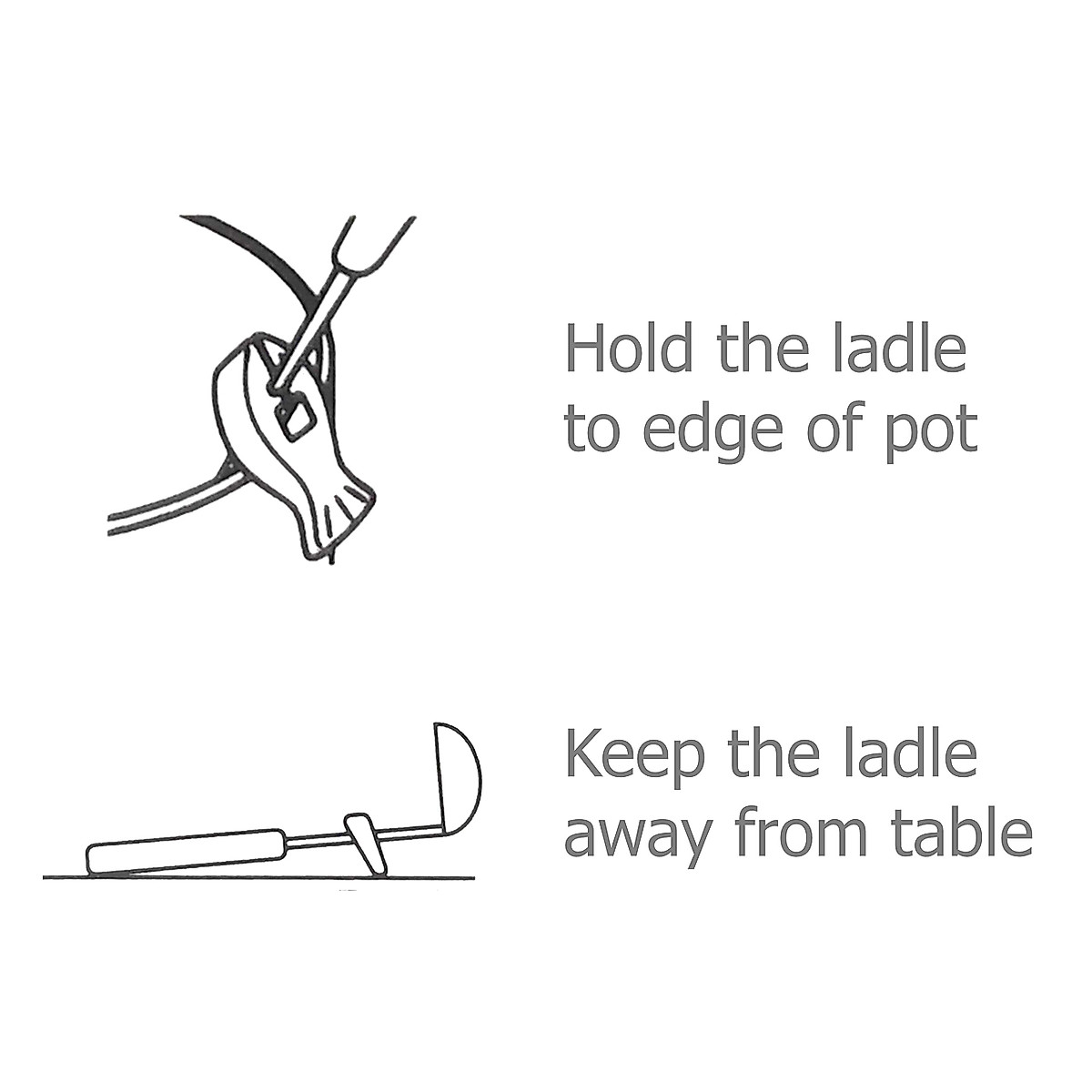 EIKS Set of 3 Clip-on Spoon Rests Clip Anti-Slip ladle Holder Handle Rest Utensils Keeper Heat Resistance Silicone for Kitchen Restaurant