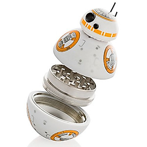 Star Wars Spice Grinder, BB-8 Grinder ,Perfect Size 2", 3 Piece Spice Grinders