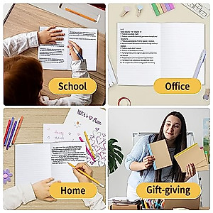 SUNEE 12 Pack Kraft Notebook Journals, Composition Notebooks Bulk, 5.75"x 8.25", 60 Sheet per book with Rainbow Spine, A5 Lined Page, 6 Color, Pastel Notebooks for School, Home&Office,Writing Journal