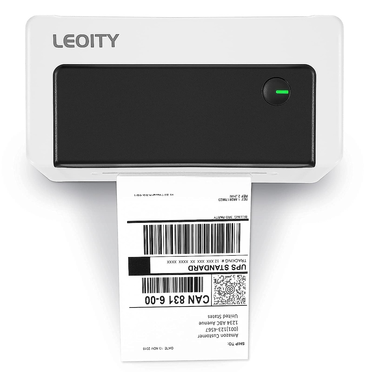 Leoity Thermal Label Printer, Shipping Label Printer for UPS, USPS, USB Connected Commercial Direct Label Maker Compatible with Shopify, Ebay, Amazon&Etsy-Windows&Mac Systems Supported (Not Bluetooth)