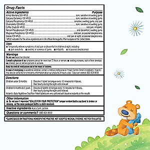 Hyland’s Naturals Baby Nighttime Soothing Tablets with Chamomilla, Natural Relief of Oral Discomfort, Irritability, and Swelling, 125 Count