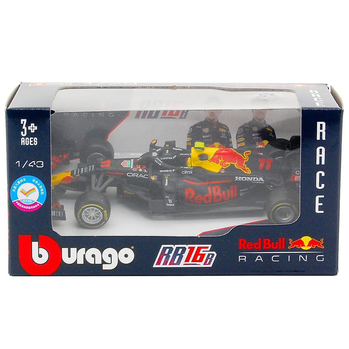 Bburago Red Bull RB16B F1#11 Sergio Perez 2021 1/43 Diecast Model Car 38055