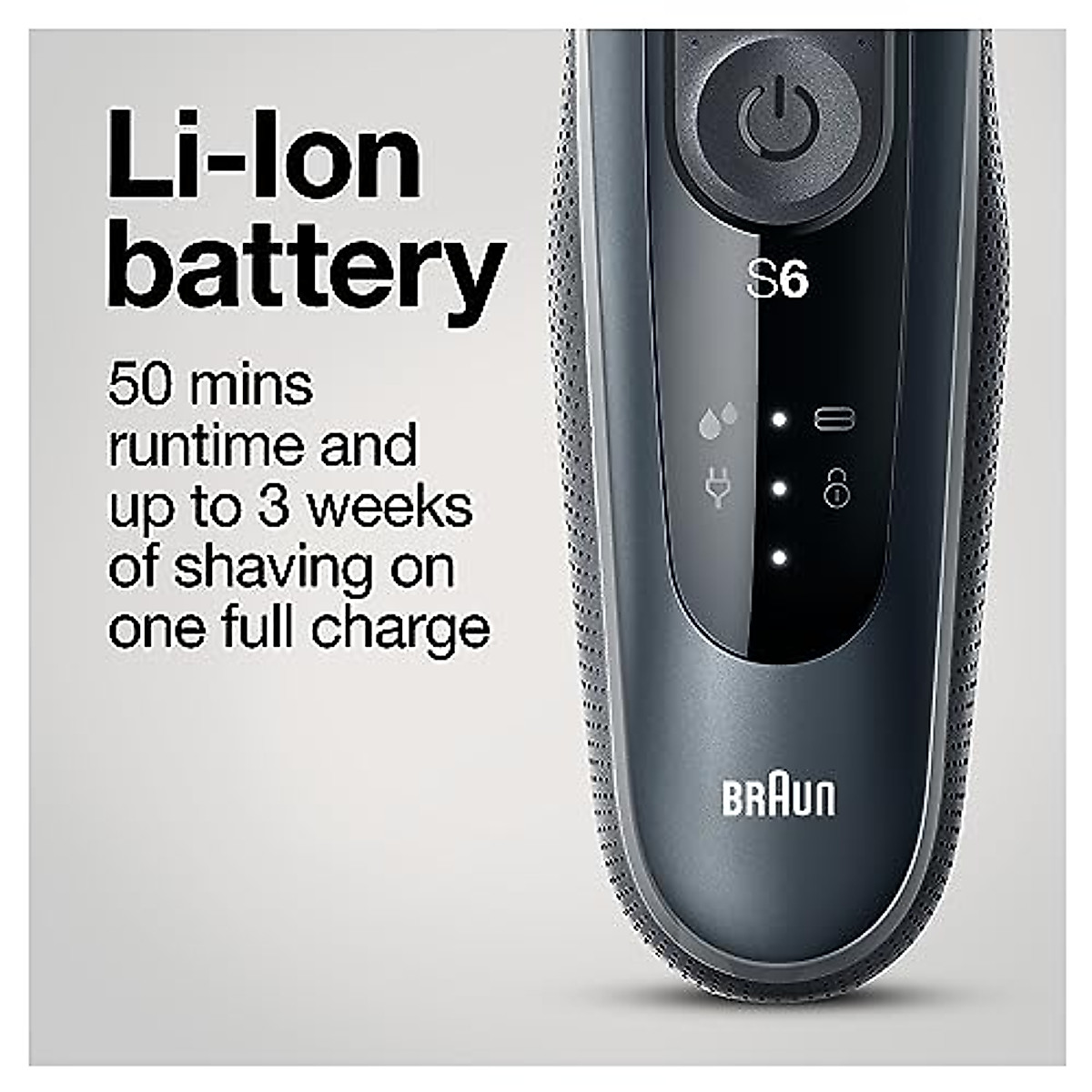 Braun Series 6 6046cs Electric Razor for Men, Wet & Dry, Electric Razor, Rechargeable, Cordless Foil Shaver with Charging Stand, Travel Case and Precision Trimmer, Black