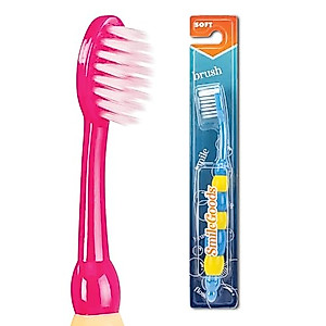 SmileGoods Y263 Child Toothbrush, 26 Tuft, Bubble Grip, Individually Packaged Toothbrushes, Assorted Colors, Bulk Pack of 72