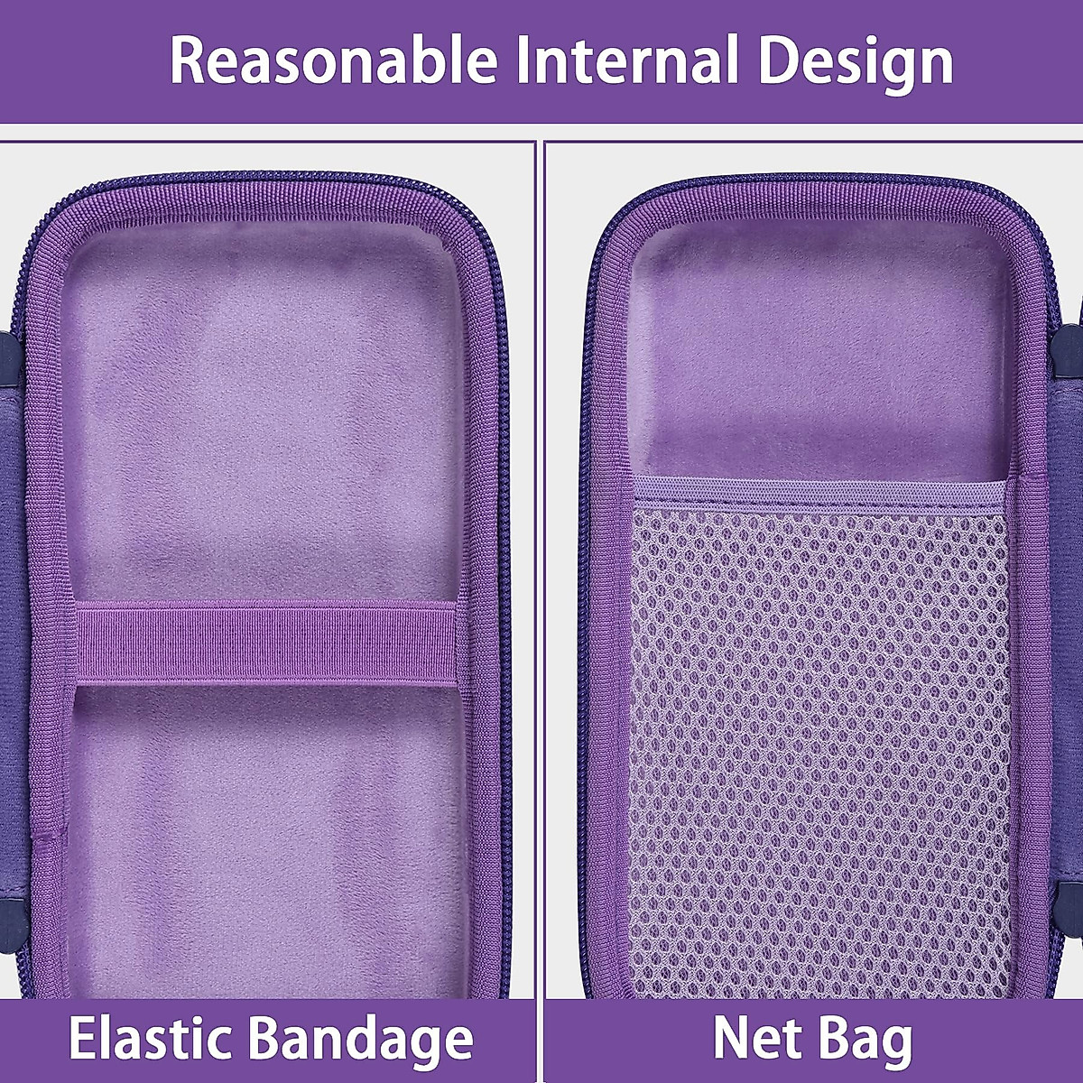 co2CREA x Texas Instruments for TI-84 Graphing Calculator Hard Case, Carrying Case for TI-84 Plus/TI-Nspire CX II CAS/TI-Nspire CX II/TI-83 Plus/TI-89 Titanium/TI-85/TI-86 Calculator, Purple