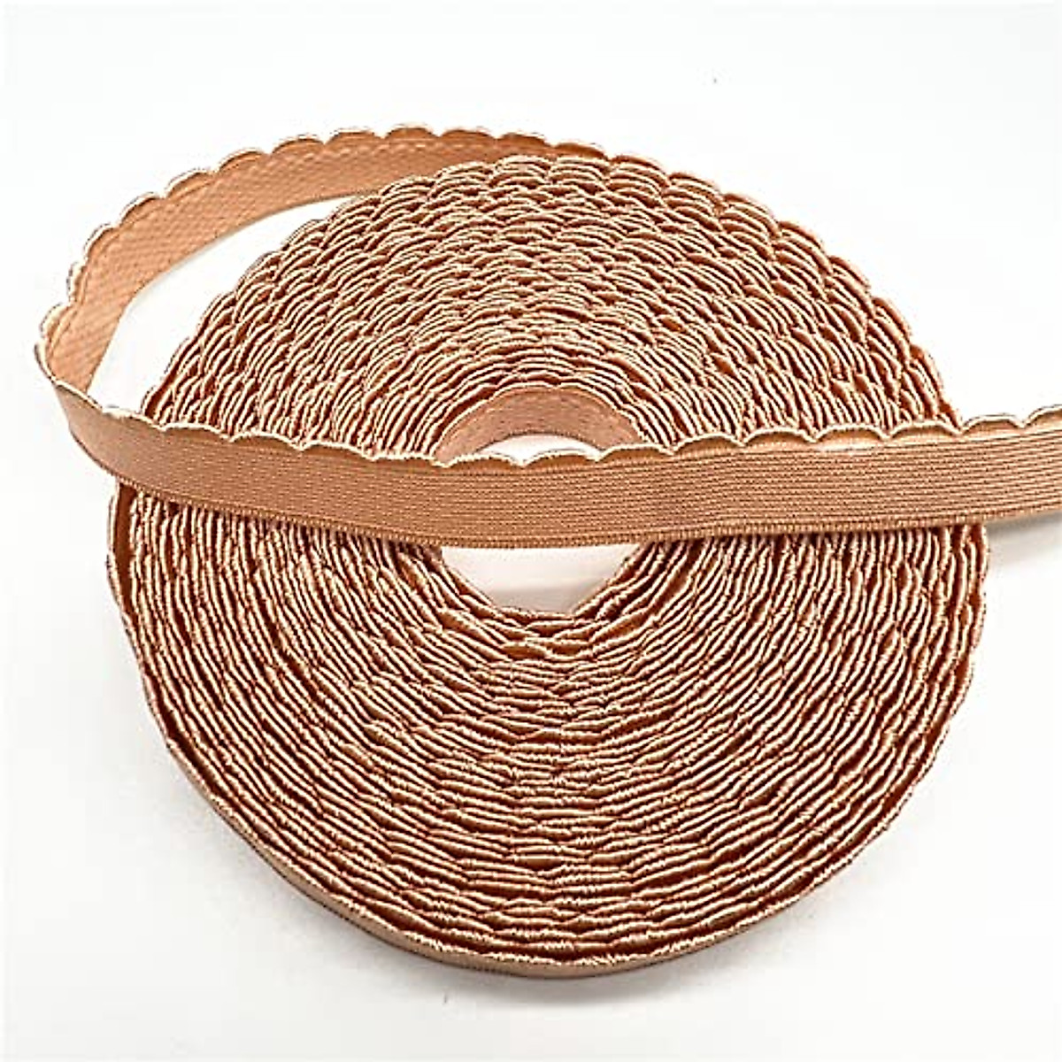 Crescent Elastic Lace Trim Fold Over Elastic Band for Sewing Lace Ribbon Waist Band Garment Accessory