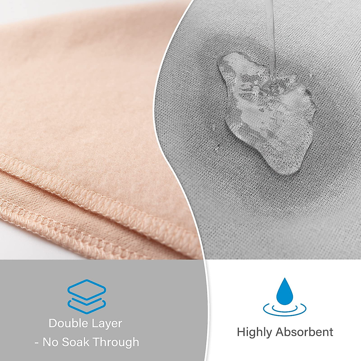 Adult Drool Bibs for Special Needs, Large Elderly Bandana Bibs, Teen Bibs for Women Men, Soft Absorbent Bibs Set for Kids