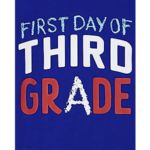 The Children's Place Boys School Graphic T-Shirt, First Day of Third Grade, Medium