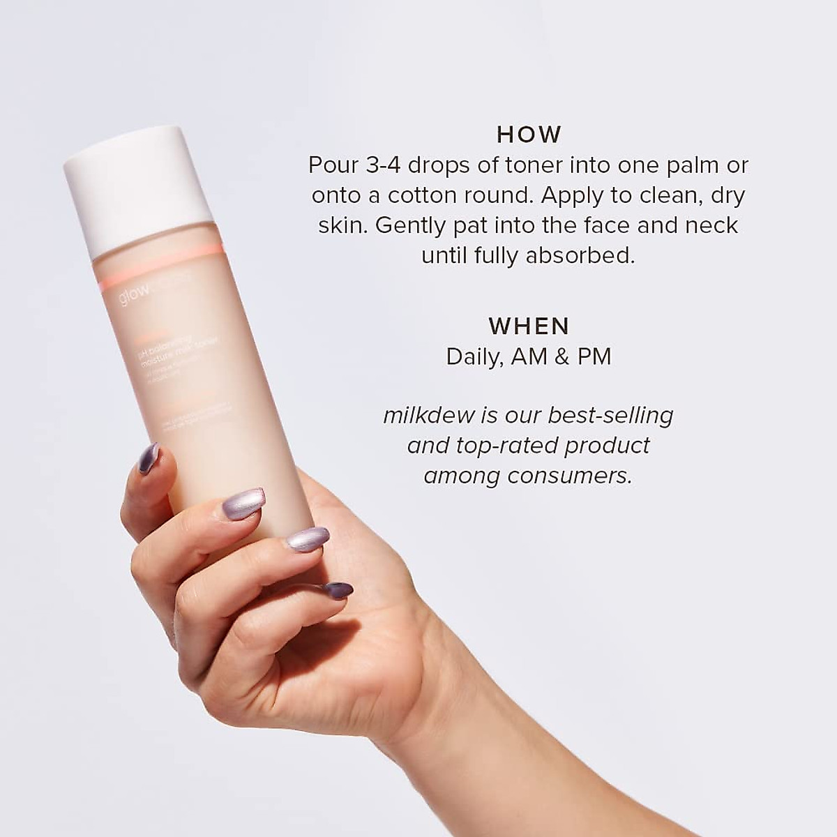 glowoasis Milkdew pH Balancing Skin Care Toner | 2-in-1 Moisturizing Skincare Toner |Hydrating Toner for Face | Facial Skin Care Products| Vegan Face Toner for Women & Men