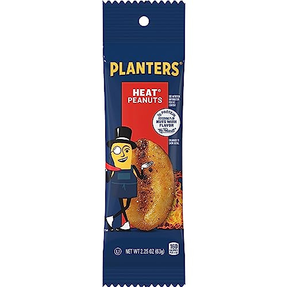 Planters Heat Peanuts (2.25oz Bags, Pack of 15)