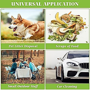 1.6 Gallon 220 Counts Strong Trash Bags Garbage Bags, Bathroom Trash Can Bin Liners, Small Plastic Bags for home office kitchen, Clear