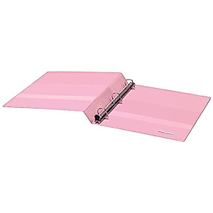 Office Depot® - Binders - Durable D-Ring View Binder - Vinyl - 8-1/2" x 11" - Pink