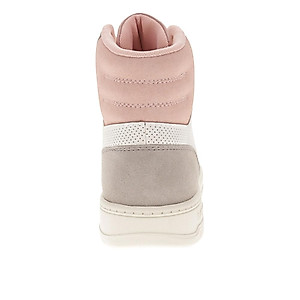 Levi's Womens Drive Hi 2 Synthetic Leather Casual Hightop Sneaker Shoe, Winter White/Taupe, 7 M