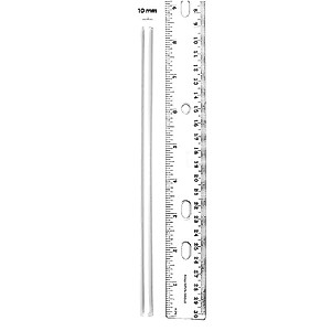 Extra Large Individually Wrapped Milkshake Drinking Straws (Clear, 100)