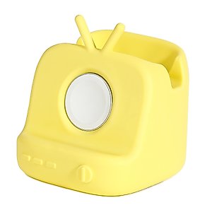 HECCEI iWatch Charging Dock, Charger Stand for Apple Watch Series Ultra/8/SE2/7/6/SE/5/4/3/2/1, for Airpods 3/2/Pro, iPhone 14/13/12/11/Pro/X/Max/XS/XR/8 Stand, Supports Nightstand Mode (Yellow)