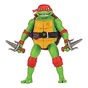 Teenage Mutant Ninja Turtles: Mutant Mayhem 5.5” Raphael Deluxe Ninja Shouts Figure by Playmates Toys