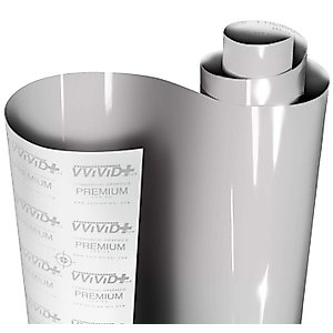 VViViD+ Ultra Gloss Light Chalk Grey Vinyl (1ft x 5ft)