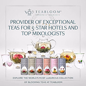 Teabloom USDA Certified Organic Loose Leaf Green Tea Trio Box -Green Sweet Jasmine, Minted Mango Peach, and Green Cherry Blossom - Radiant Greens Collection