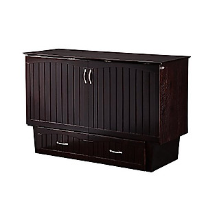 AFI Nantucket Murphy Bed Chest, Queen, Espresso