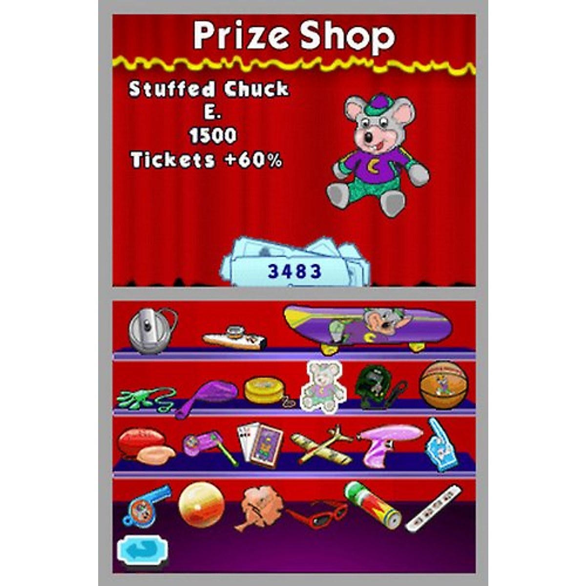 Chuck E Cheese's Party Games - Nintendo DS