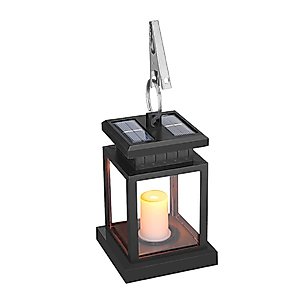 ZHUANYIYI Hanging Outdoor Solar Lights, Creative Candle Lights, Garden Lawn Waterproof Landscape Lights, All-Weather Home Garden Pavement Decorative Lights