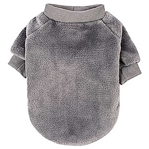 Dog Sweater, Pack of 2 or 3, Dog Clothes, Dog Coat, Dog Jacket for Small or Medium Dogs Boy or Girl, Ultra Soft and Warm Cat Pet Sweaters (Large, Grey,Blue,Dark Blue)
