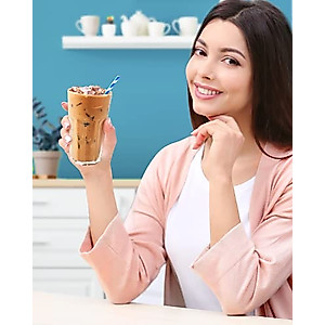 Hot and Iced Coffee Maker for K Cups and Ground Coffee, 4-5 Cups Coffee Maker and Single-serve Brewers, with 30Oz Removable Water Reservoir, 6 to 24Oz Cup Size, Pot and Tumbler Not Included, Blue