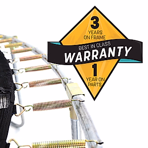 Skywalker Trampolines 12-Feet Round Trampoline and Enclosure with Spring Pad, Blue