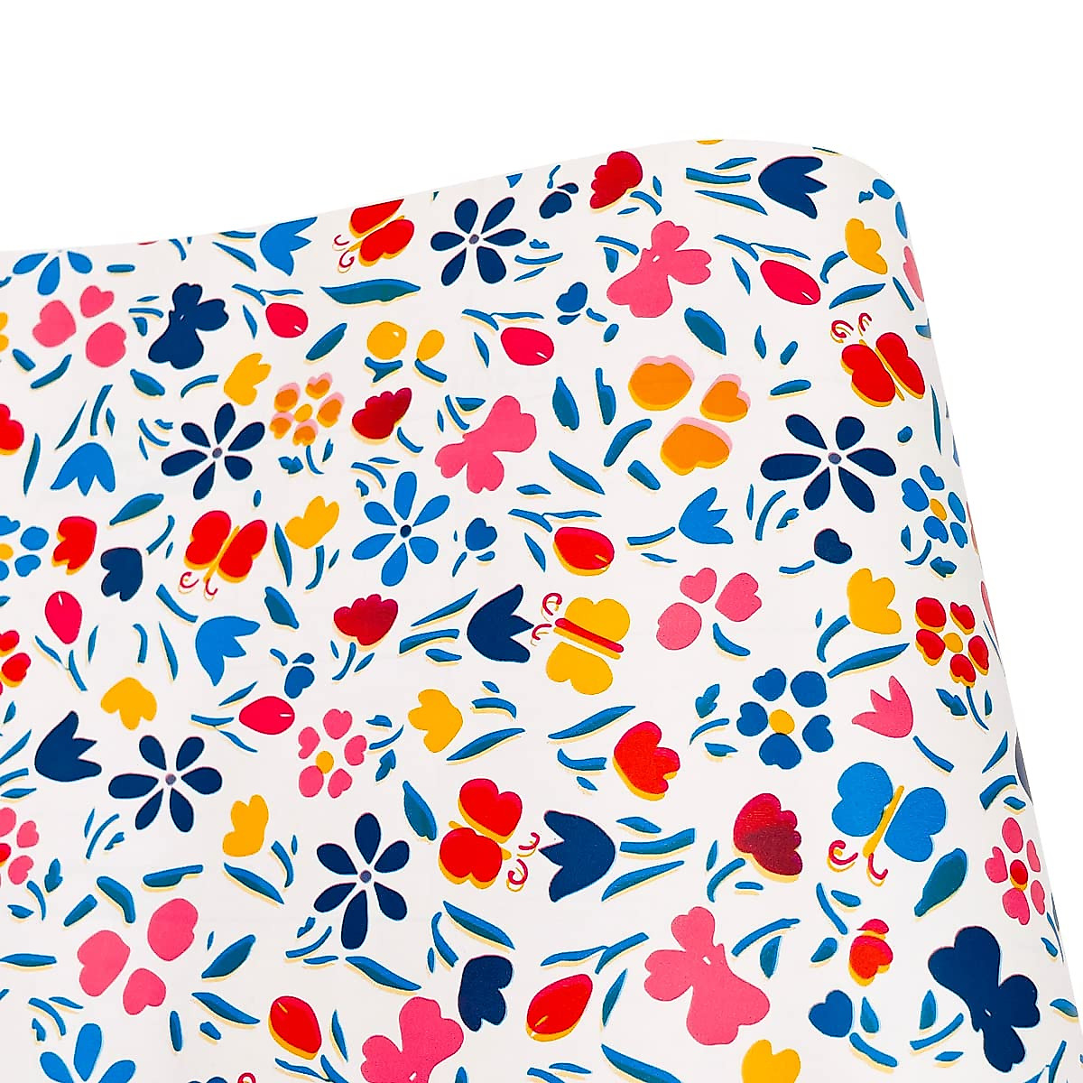 SimpleLife4U Colorful Butterfly Floral Contact Paper Peel & Stick Shelf Liner 17.7 Inch By 9.8 Feet