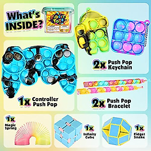 Fidget Sensory Toy Pack with Stress Balls for Kids, Teens and Adults, 60 Pack Figit Toys for Therapy Office Decor and Calm Corner Classroom, Fun Fidgeting Game for ADHD, Autism, Stress and Anxiety