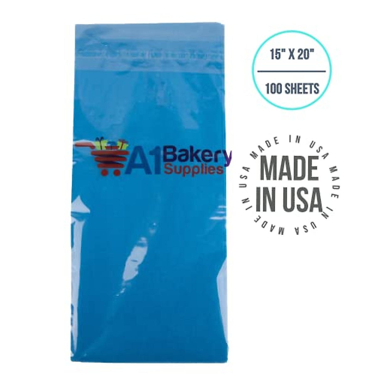 Gift Wrap Color Tissue Paper Gift Wrap Tissue Paper Brilliant Blue 15 x 20 inch 100 Sheets