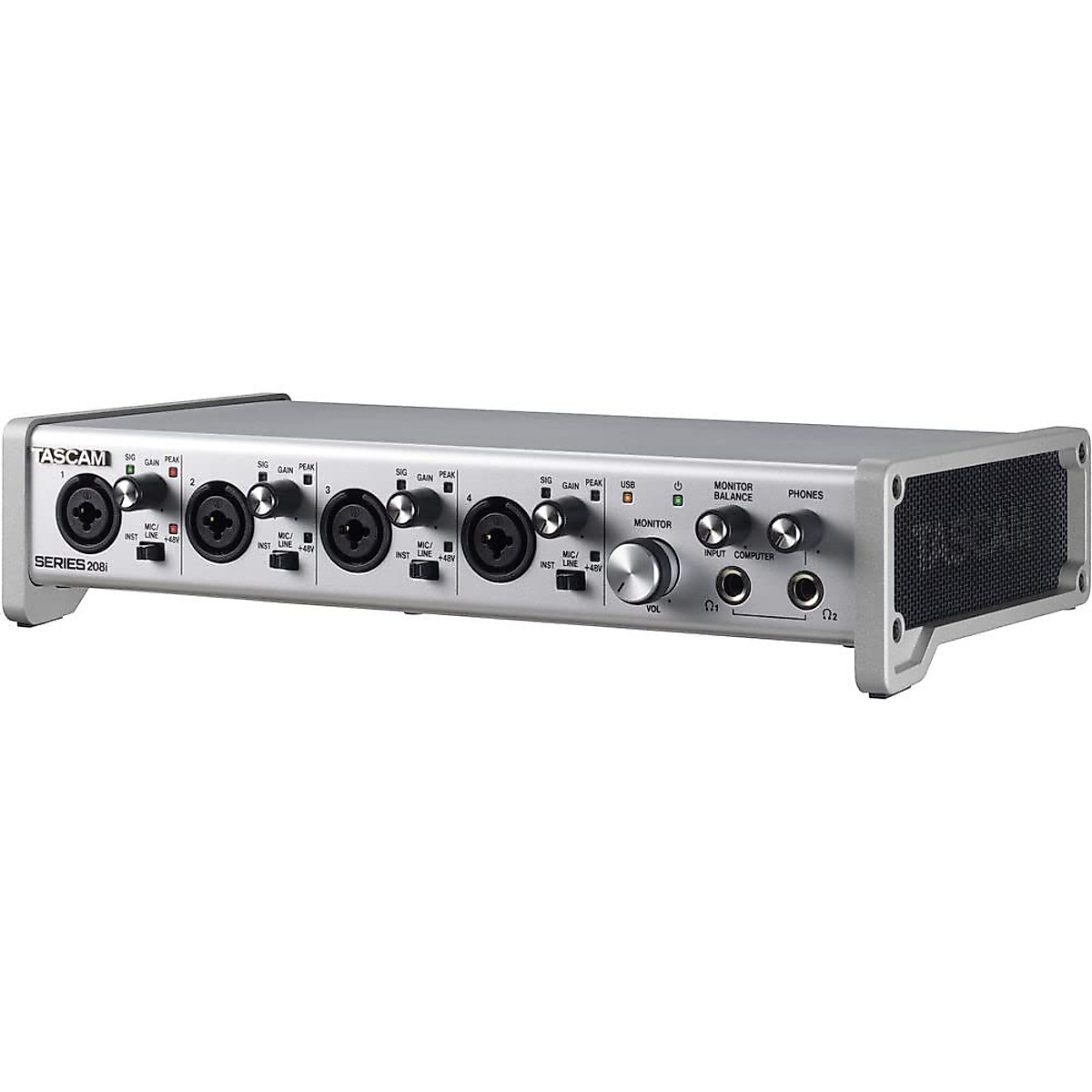 Tascam SERIES 208i 20 IN/8 OUT USB Audio Interface with MIDI, DAW Recording Software for Songwriting, Podcasting, Recording