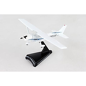 Daron Worldwide Trading Postage Stamp PS5603-2 Cessna 172 SkyHawk 1:87 Diecast Display Model, White