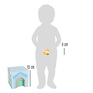 Pastel Animals Stacking Tower by Small Foot – Nesting and Stacking Cups – Building Blocks Develop Fine Motor Skills – Classic 10 Piece Educational Game for Toddlers – Ages 12+ Months