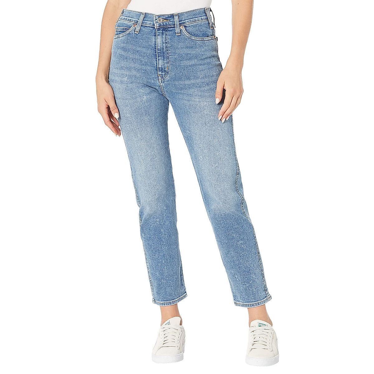 Signature by Levi Strauss & Co. Gold Women's Heritage High Rise Straight (Available in Plus Size), (New) Crystaline, 24