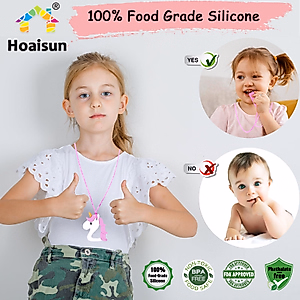 Chew Necklaces for Sensory Kids Girls, Chewy Necklace Sensory Kids with ADHD,SPD, Chewing, Teething or Special Needs, Autism Chew Toys Sensory for Kids Adult Reduce Anxiety Fidgeting