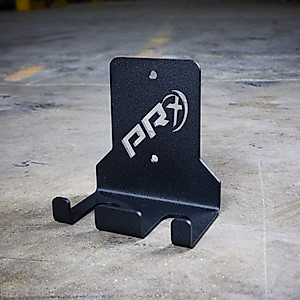 PRx Performance Double Barbell and Mobility Band Storage Bundle, Wall Mounted Gym Equipment