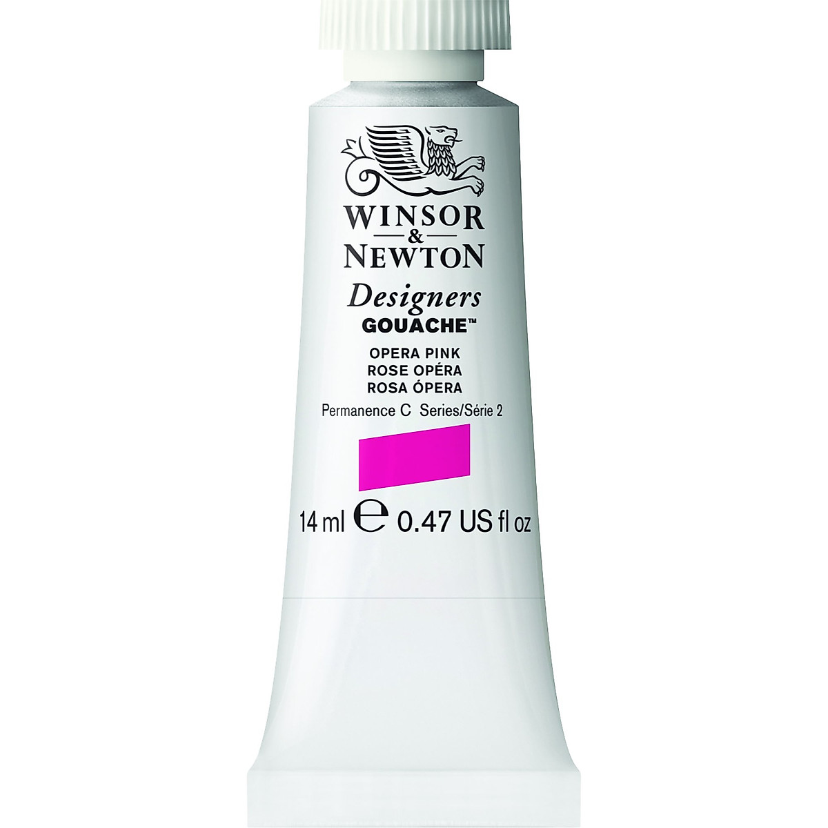 Winsor & Newton Designer's Gouache, 14 ml (0.47oz) tube, Opera Pink