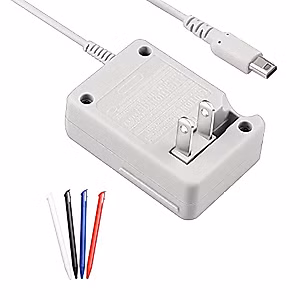 New 3DS XL Charger Kit, AC Power Adapter Charger and Stylus Pen for Nintendo New 3DS XL, Wall Travel Charger Power Cord Charging Cable