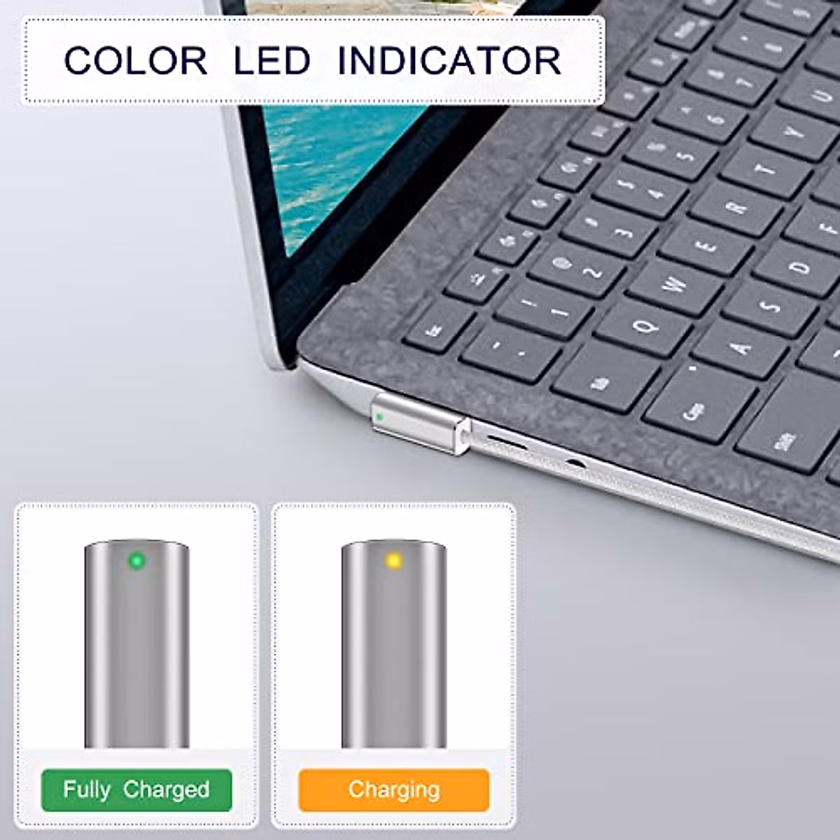Etre Jeune USB C to Magnetic L-Tip Charging Cable, Type C to Mag-Safe 1 PD 100W Power Fast Charging Converter Connector Replacement for 2006-2012 Mac-Book Pro Air
