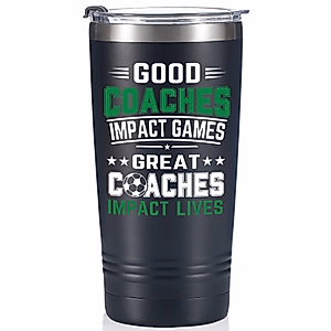 Onebttl Soccer Coach Gifts, Funny Gift Idea for Appreciation, Christmas, Birthday, 20oz Stainless Steel Insulated Tumbler Travel Mug