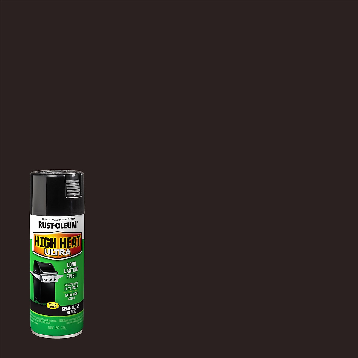 Rust-Oleum Paint 241169 High Heat Ultra Enamel Spray, Black, 12-Ounce, 12 Ounce (Pack of 1)